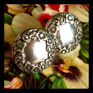 Vintage | Jewelry | Vintage Sterling Repousse Earrings | Poshmark